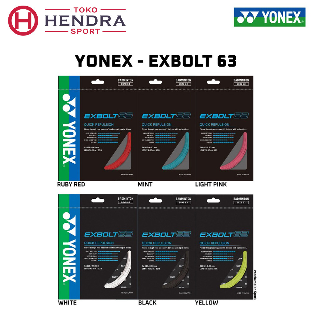 Jual Yonex BG XB 63 Exbolt 63 SP - Senar Badminton Original | Shopee ...