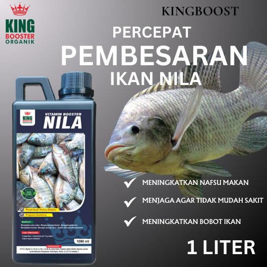 Jual Ikan Nila Vitamin Ikan Nila, Cepat Besar, Penambah Napsu Makan, Anti Parasit, Panen Lebih ...