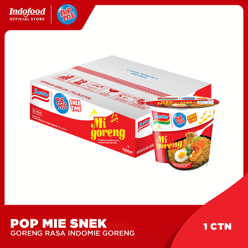 Jual CTN - Pop Mie Snek Goreng rasa Indomie Goreng 43 Gr | Shopee Indonesia