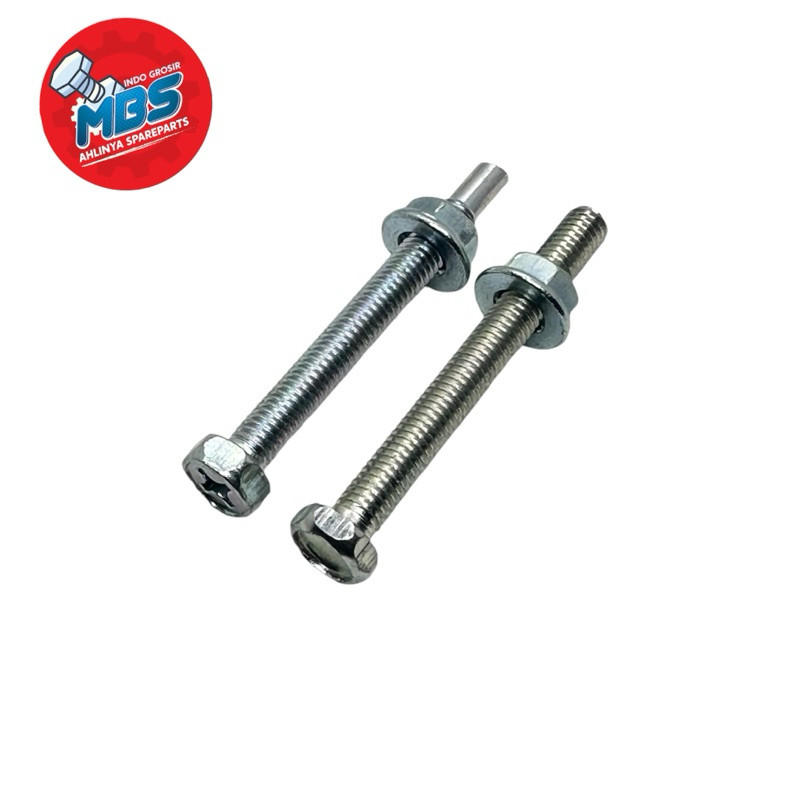 Jual BAUT 10 PANJANG 5,5cm BAUD M6x55mm full drat baut pen engsel ...