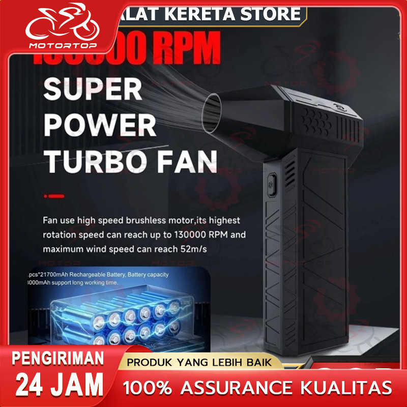 Jual [COD]Mini Turbo Jet Fan Turbo Violent Fan 52+M/S High Speed Duct ...