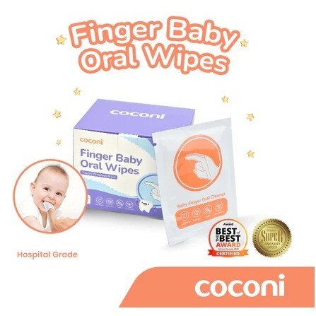 Jual COCONI - FINGER BABY ORAL WIPES - 30 PCS | Shopee Indonesia