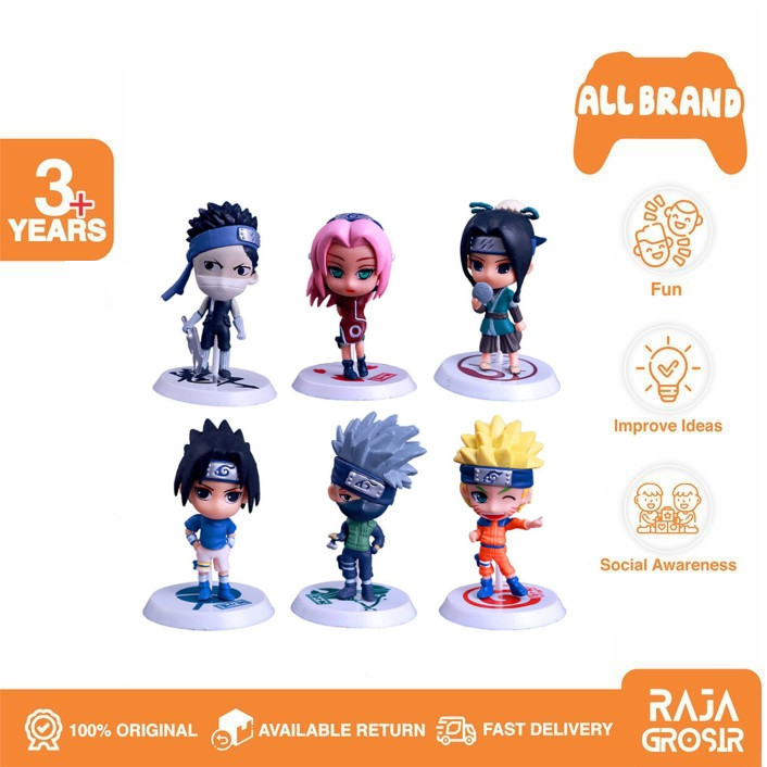Jual Figure Naruto Uzumakai Mini Set 6pc Kecil | Shopee Indonesia