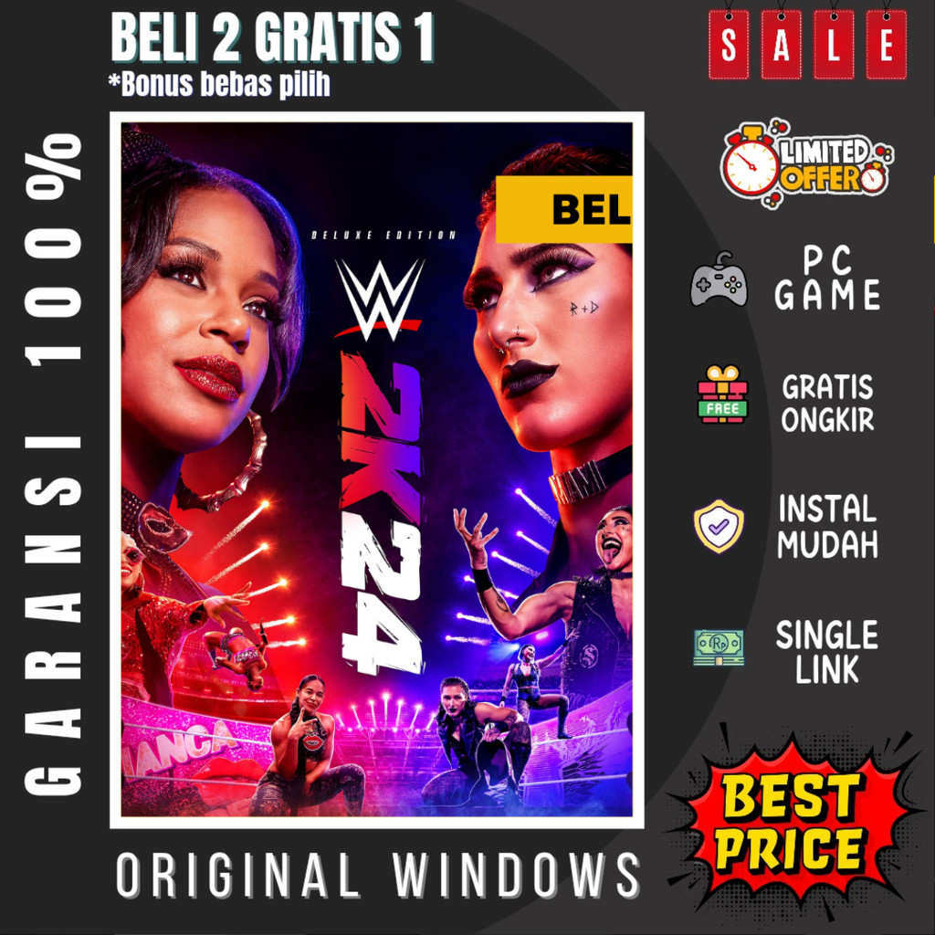 Jual WWE 2K24 DELUXE EDITION - GAME PC - GAME LAPTOP - PC GAMES - BELI ...