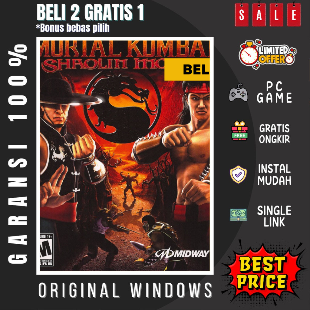 Jual MORTAL KOMBAT SHAOLIN MONKS - GAME PC - GAME LAPTOP - PC GAMES ...