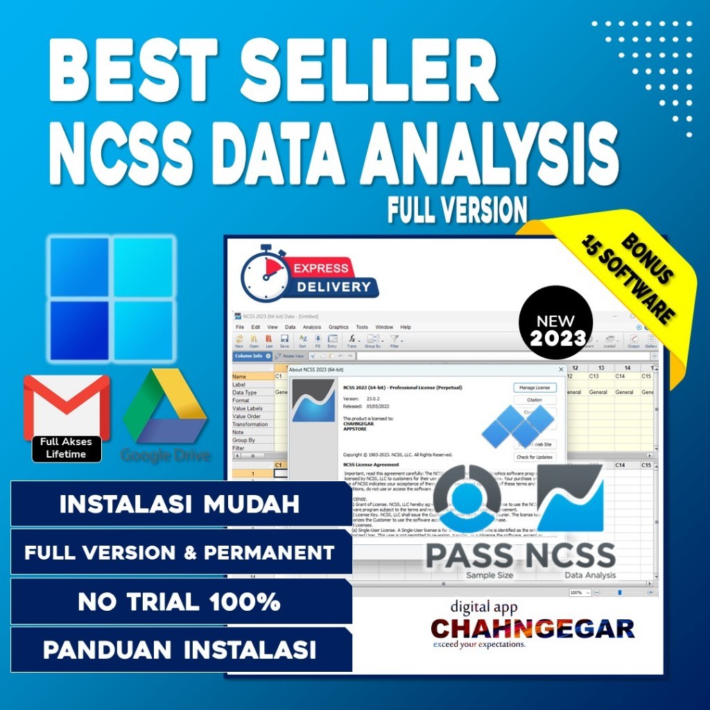 Jual NCSS Pro 2023 Full Key Lifetime Aplikasi Data Analisis | Shopee Indonesia