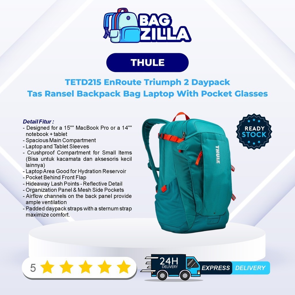 Jual THULE TETD215 EnRoute Triumph 2 Daypack Tas Ransel Backpack Bag ...