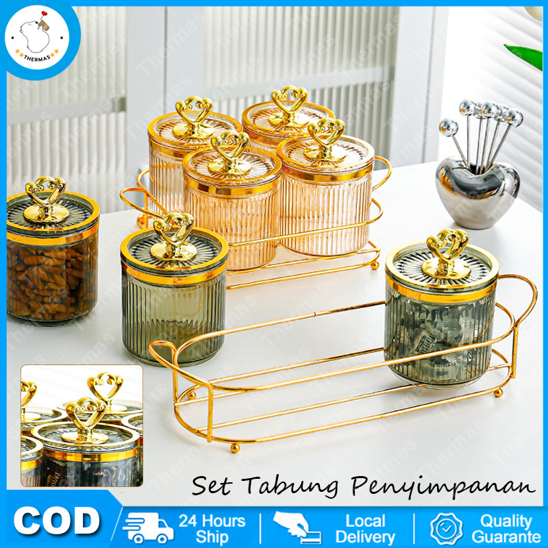 Jual Set Kombinasi Stoples Segel / Rempah-rempah Buah Kering Dan Sereal ...