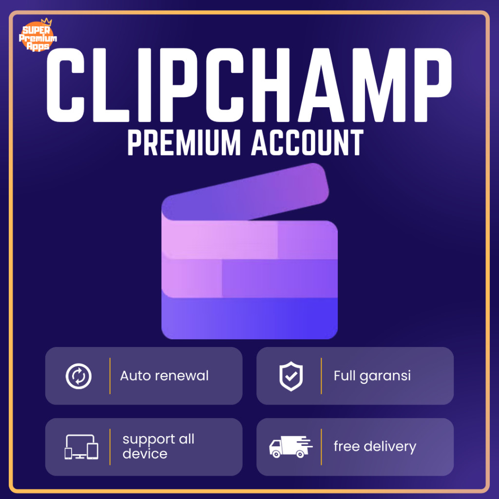Jual [1 Tahun] Clipchamp PREMIUM | Editor video yang cepat dan mudah ...