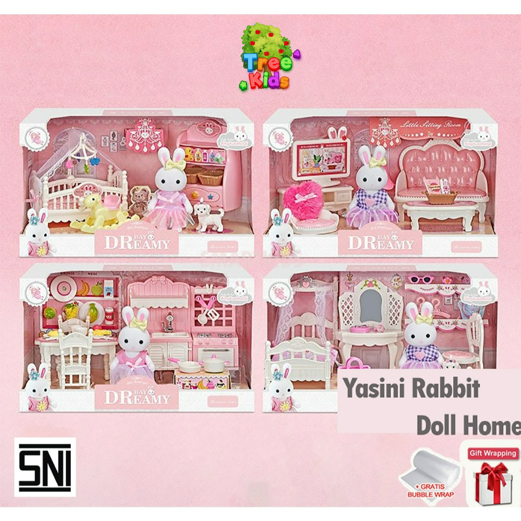 Jual Mainan Edukasi anak Yasini Rabbit Bunny Pretend Play Doll/Mainan ...