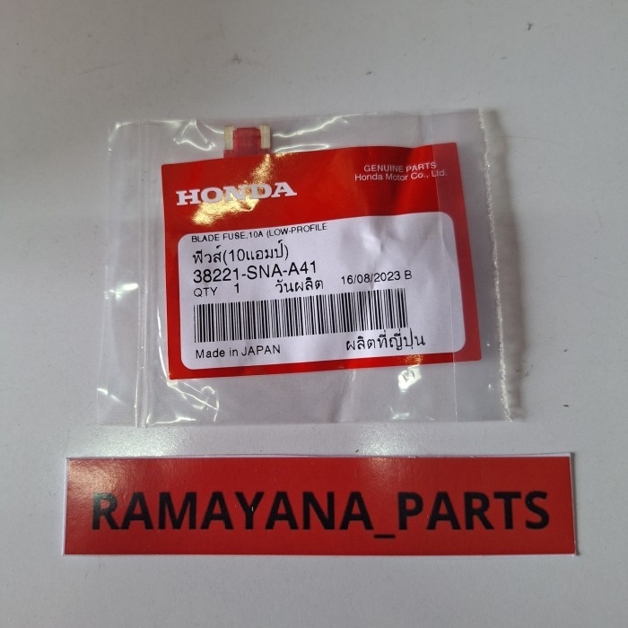 Jual Fuse Blade 10A BeAT K1A Genio 38221SNAA41 | Shopee Indonesia