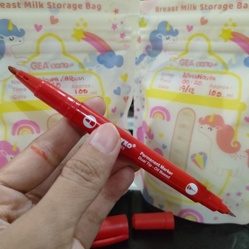 Jual Spidol dan Pulpen kantong asi, Spidol Permanent Marker, Pulpen ...