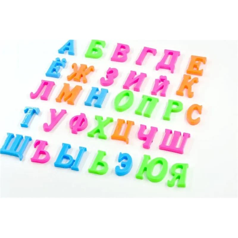 Jual Plastic Russian Magnetic Alphabet Letters Stickers Fridge ...