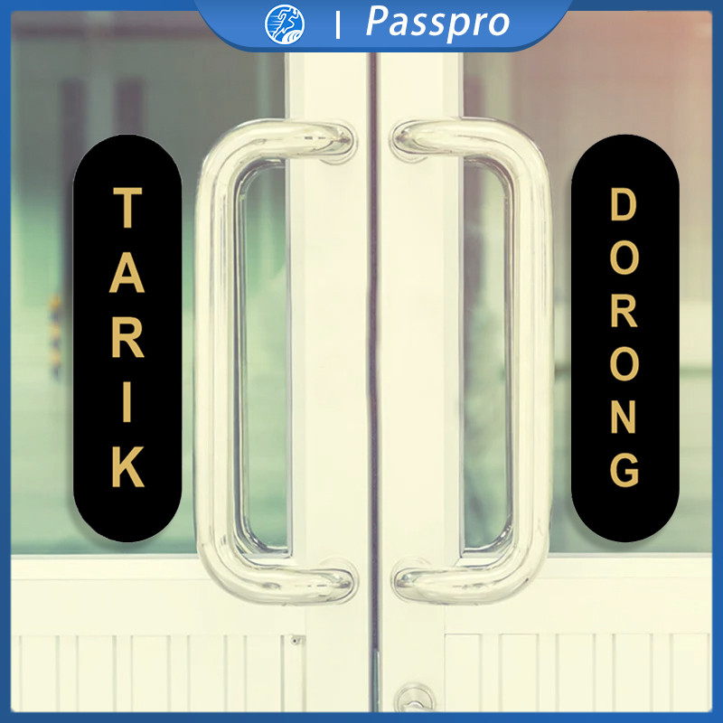 Jual Signage Tarik Dan Dorong 1 Set Papan Tanda Tarik Dorong Akrilik ...