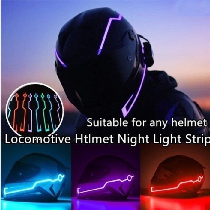 Jual PROMO FREE 3M lampu led helm jadi keren lightmode helmet strip ...