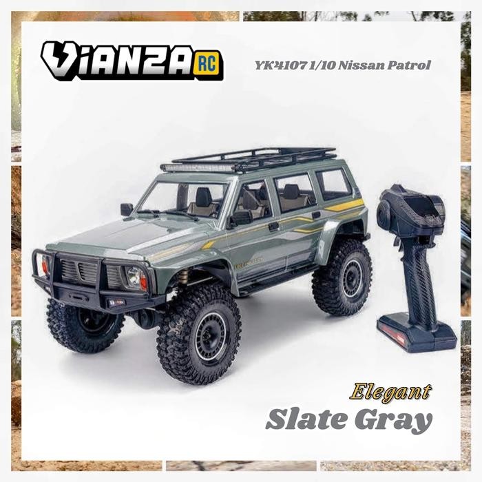 Jual YIKONG Racing YK4107 1/10 1:10 4WD RC Crawler Dig Tank Turn ...