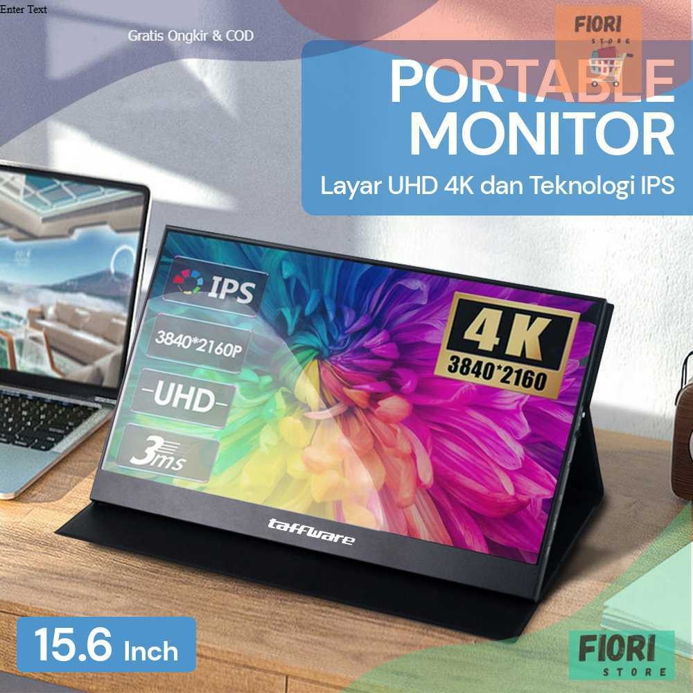 Jual Taffware Portable Monitor 15.6 Inch IPS UHD 4K 60Hz Type C Mini HDMI - SJD1505 | Shopee ...