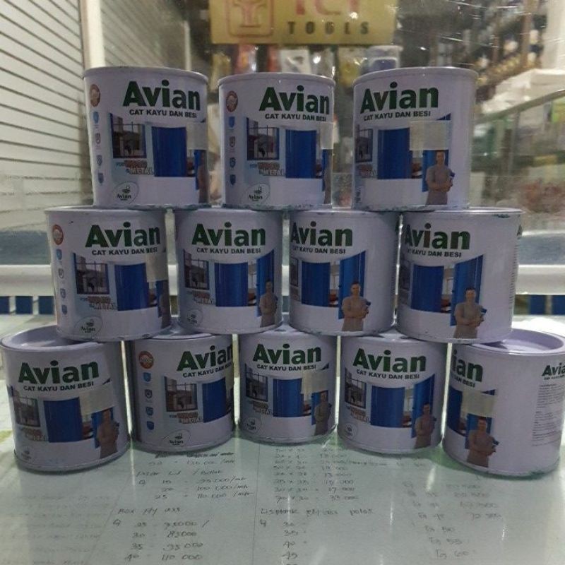 Jual CAT KAYU BESI AVIAN 1/4KG ANTI KARAT RAYAP PINTU JENDELA KUSEN ...