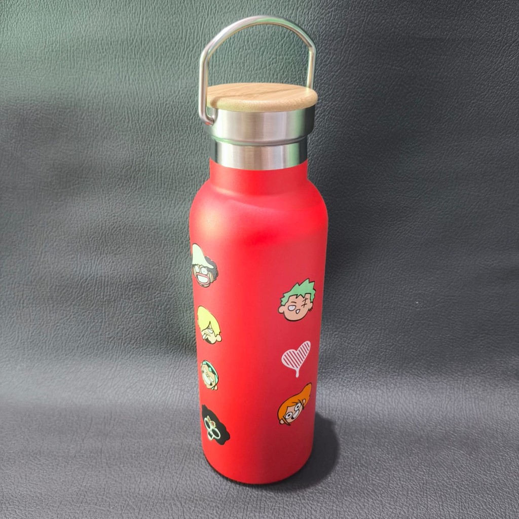 Jual One Piece x Tahilalats Lid Tumbler Stainless Double Merah Kopi ...