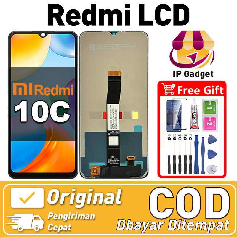 Jual Original LCD Redmi 10C Fullset asli Layar hp touchscreen Sentuh ...