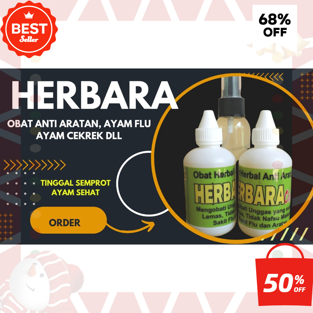 Jual HERBARACIK Booster untuk Burung, Ayam & Unggas ( Meriyang, Pilek, Snot, Cekreh, Flu dan ...