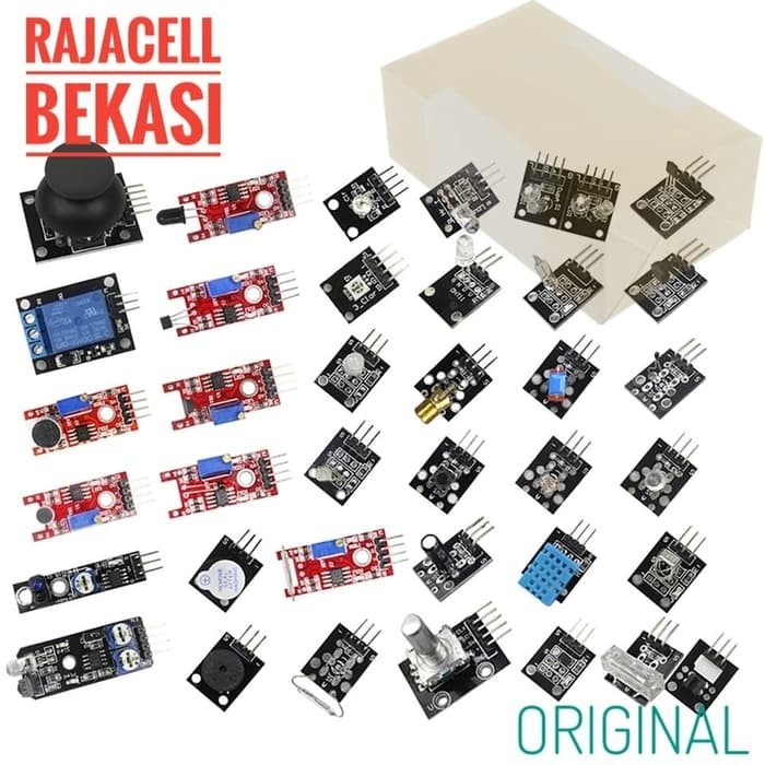 Jual NEW ORIGINAL 37 in 1 Sensor Kit for Arduino High Quality Sensor | Shopee Indonesia