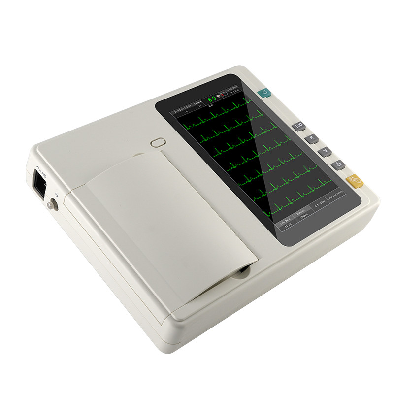 Jual 7 inch touch screen ECG301 /ECG601 Digital 3/6 Channel 12 Leads ...