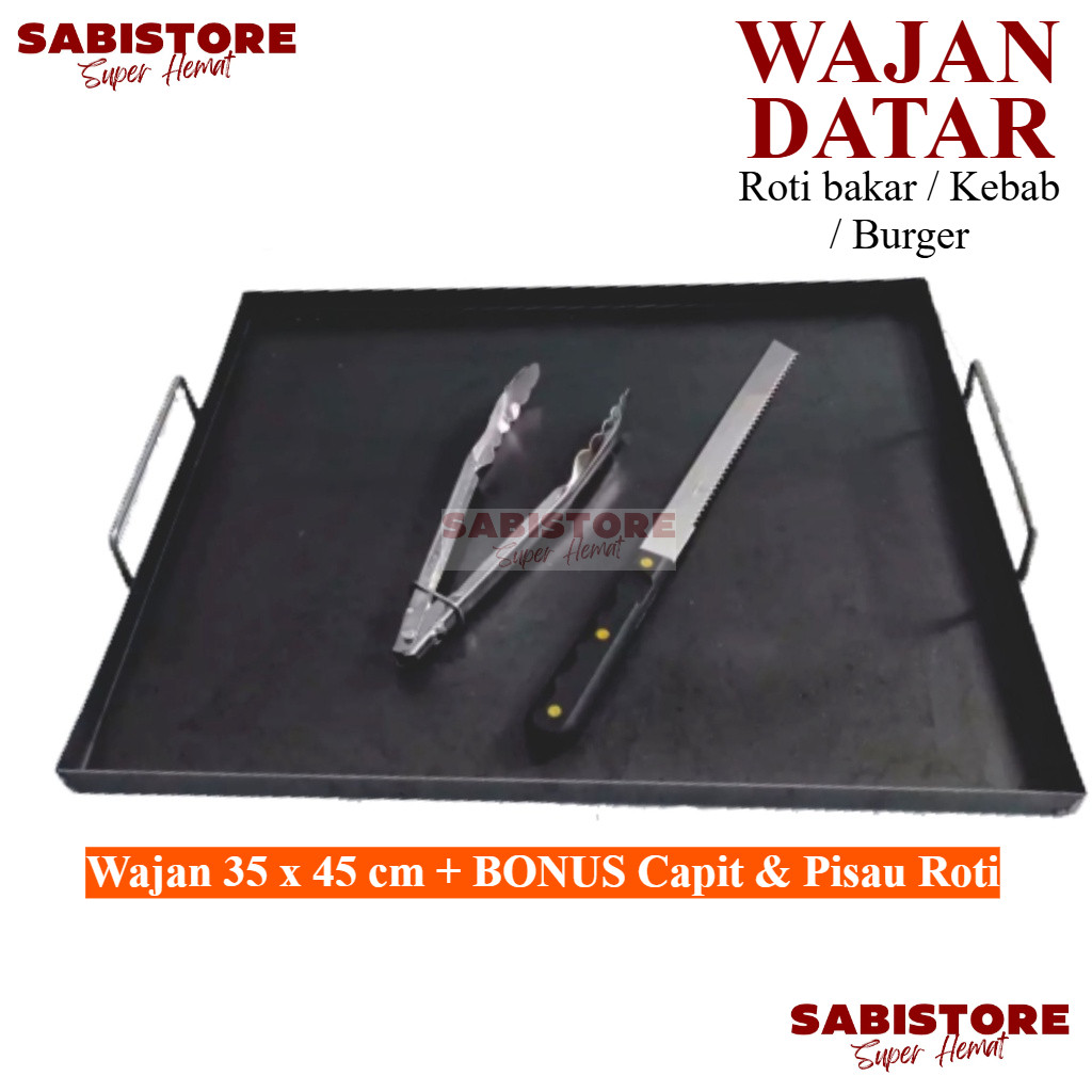 Jual WAJAN ROTI BAKAR / KEBAB/ BURGER / ROTI JOHN DLL ( BONUS PISAU DAN ...