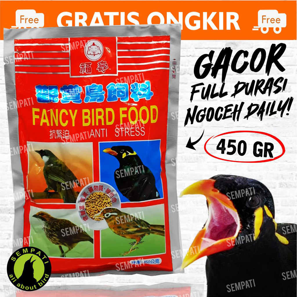 Jual SEMPATI Pakan Fancy Bird Food Anti Stress 450 Gram Voer Pur Fancy ...