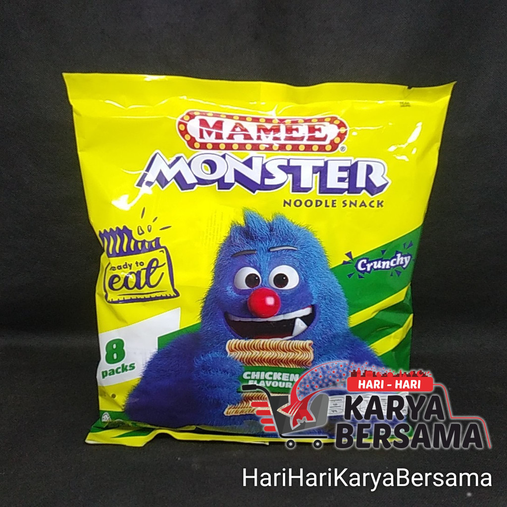 Jual MAKANAN RINGAN SNACK MAMEE MONSTER NOODLE SNACK CHICKEN FLAVOUR 8 ...