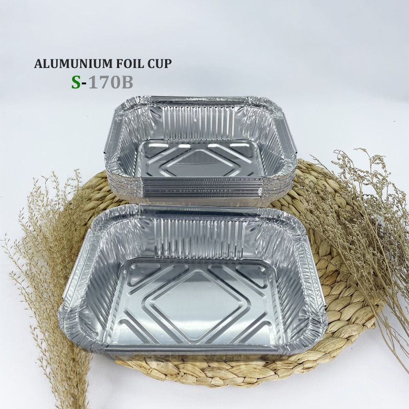 Jual Alumunium Foil Tray Cup S170B + Tutup Lasagna Macaroni Schotel Klapertart Brownies Cake ...
