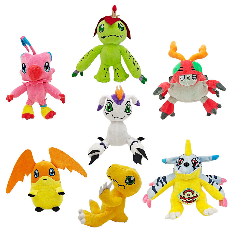 Jual Kawaii Digimon Cartoon Plush Toys Soft Stuffed Dolls Agumon ...