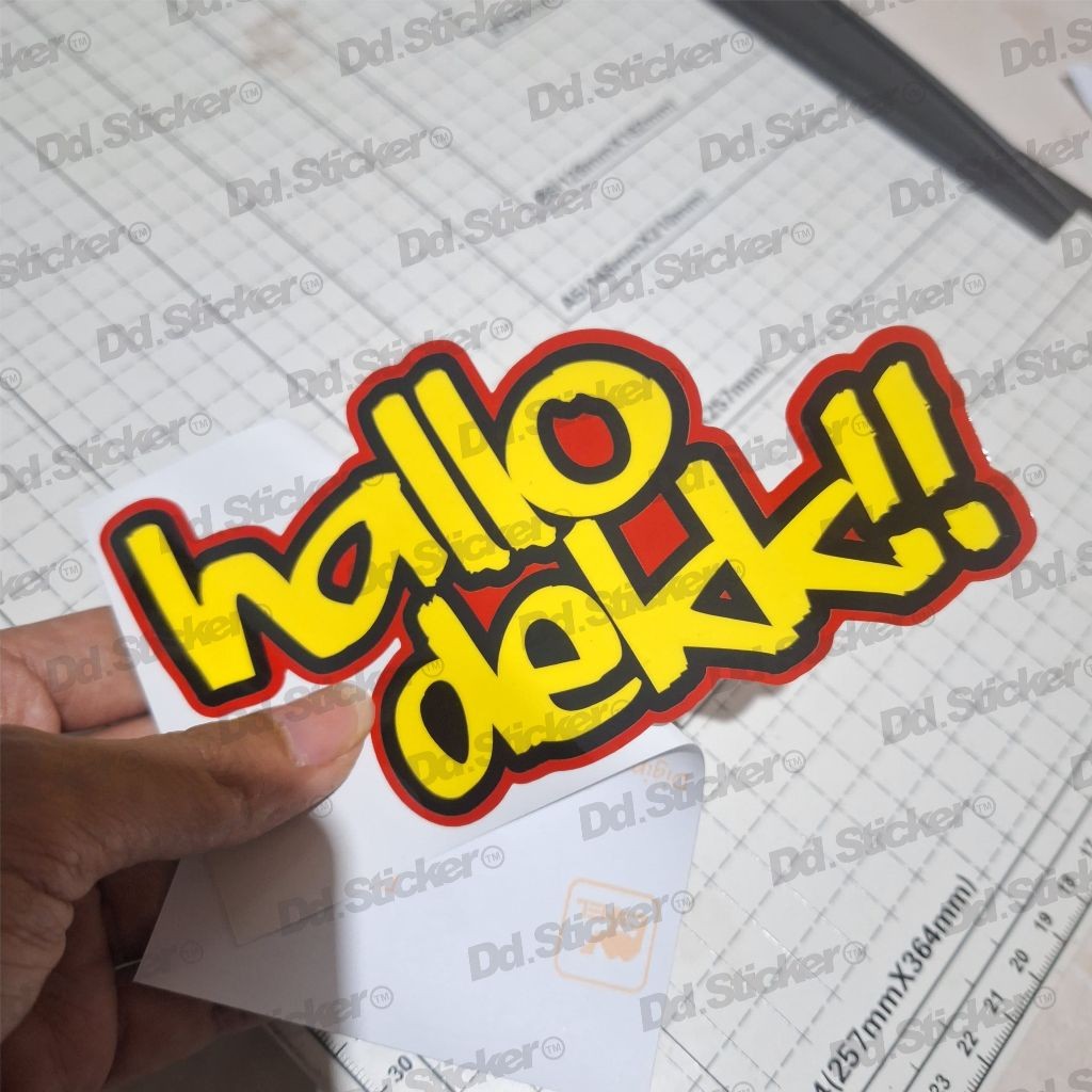 Jual STICKER HALLO DEKK STICKER JOK RX KING (PRINTING STICKER) | Shopee ...
