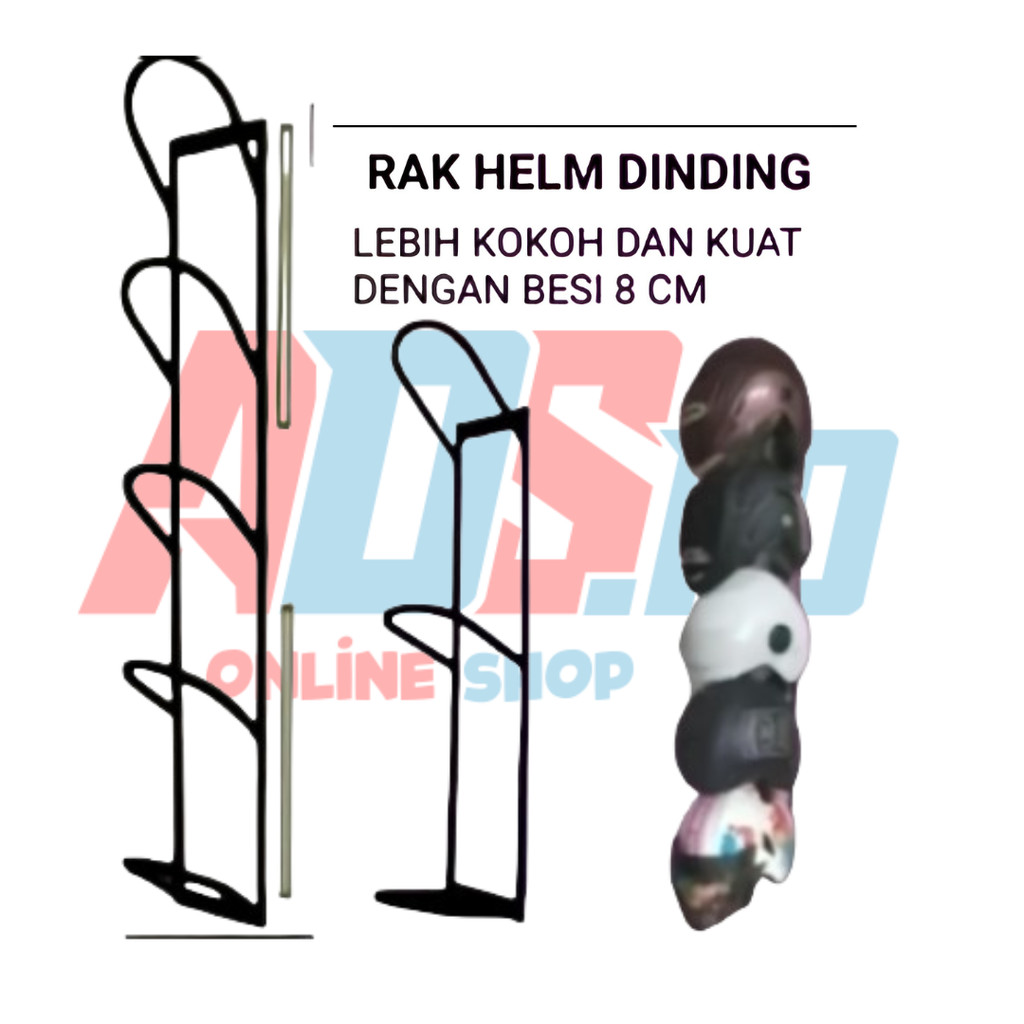 Jual Rak helm minimalis 5 susun/gantungan helm/rak helm | Shopee Indonesia