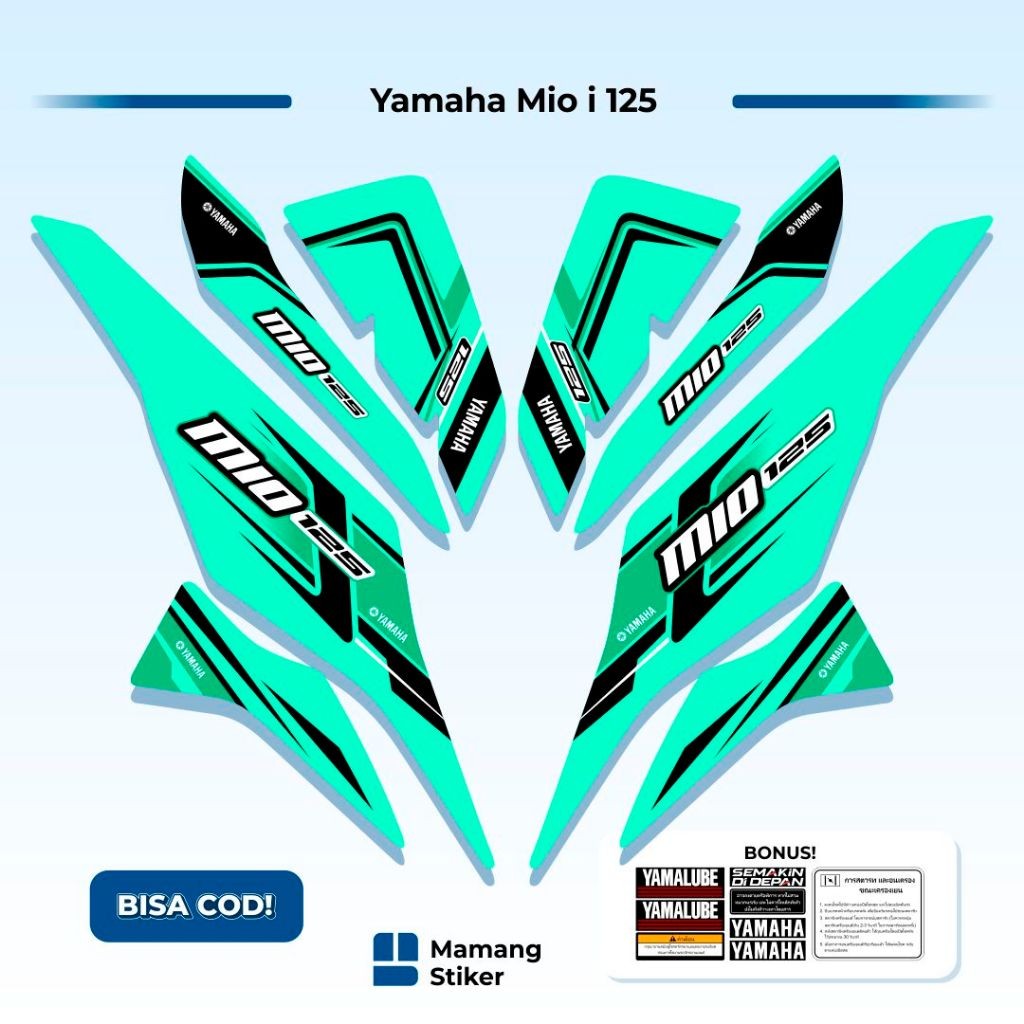 Jual Striping Yamaha Mio M3 Variasi (12) Original Mio i 125 125i Racing ...