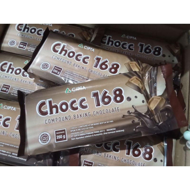 Jual Cokelat Compound Choco 168 Cokelat Blok 250gram Harga Ekonomis ...