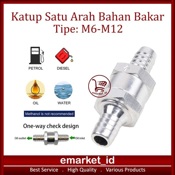 Jual EM Katup Satu Arah Bahan Bakar 6-12mm AH94 / Check Valve - M8 ...