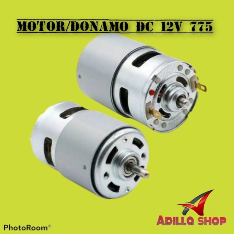 Jual Dinamo DC Motor 775 5mm Bor DIY RPM Tinggi Kuat High Speed Power ...