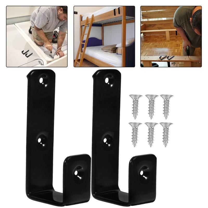 Jual 1 Set Of Bunk Bed Ladder Bracket Bed Ladder Fixing Hook Sturdy ...
