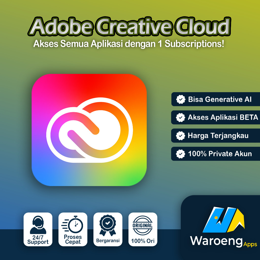 Jual Adobe Creative Cloud All Apps Personal Account | Bergaransi | Shopee Indonesia