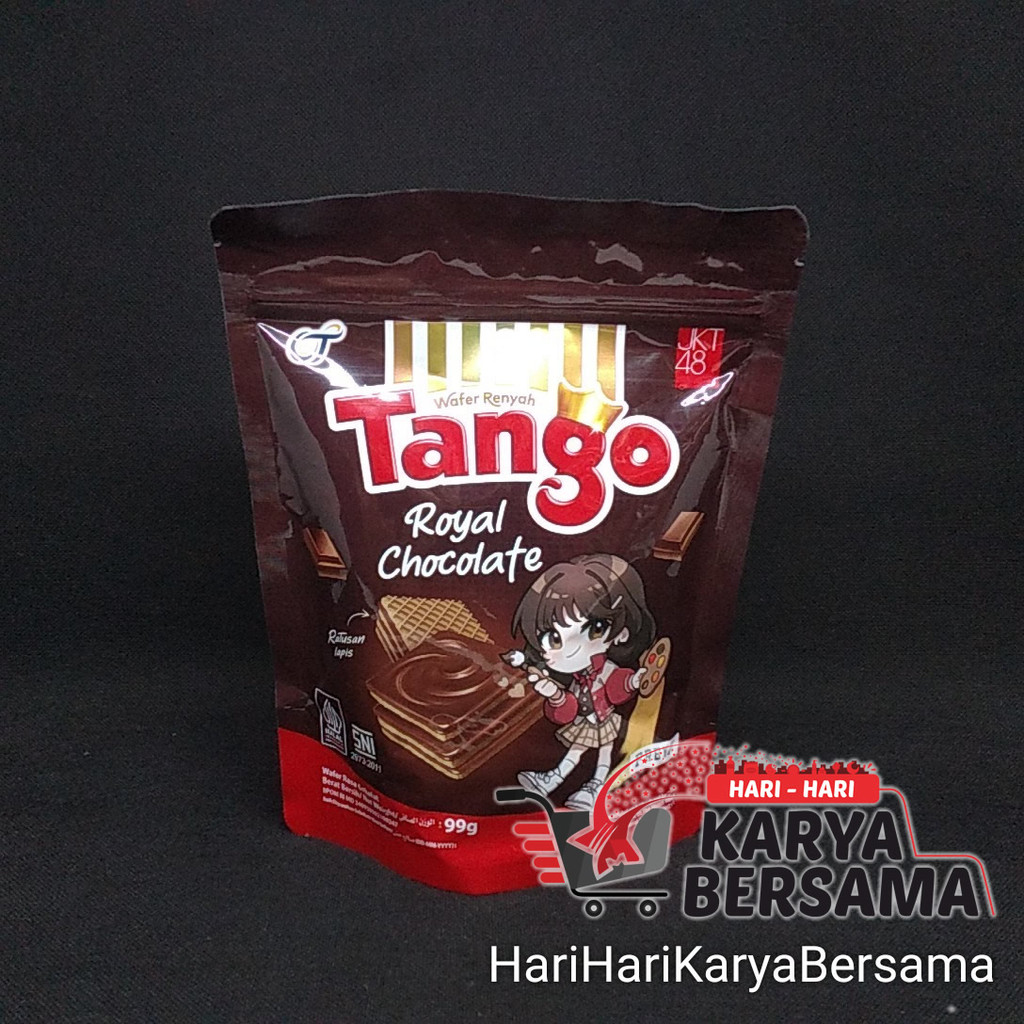 Jual MAKANAN RINGAN TANGO WAFER ROYAL CHOCOLATE POUCH 99GR | Shopee ...