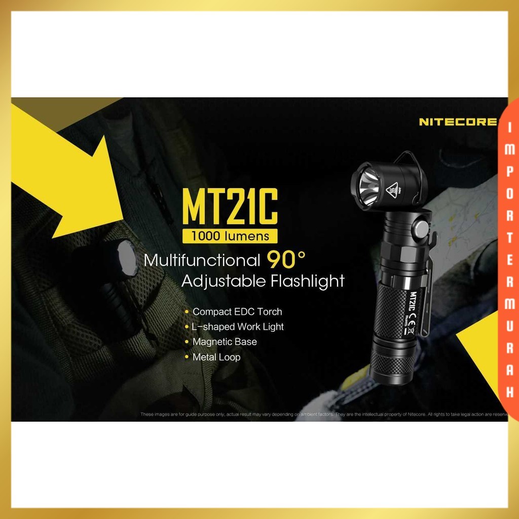 Jual NITECORE Senter LED CREE XP-L HD V6 1000 Lumens - MT21C | Shopee ...