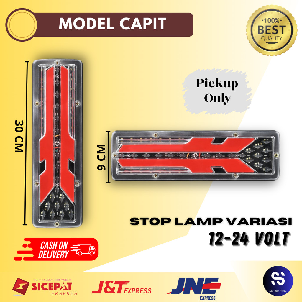 Jual Stoplamp Mobil Pick up Variasi 12 - 24 Volt Model Capit 1 Set ...