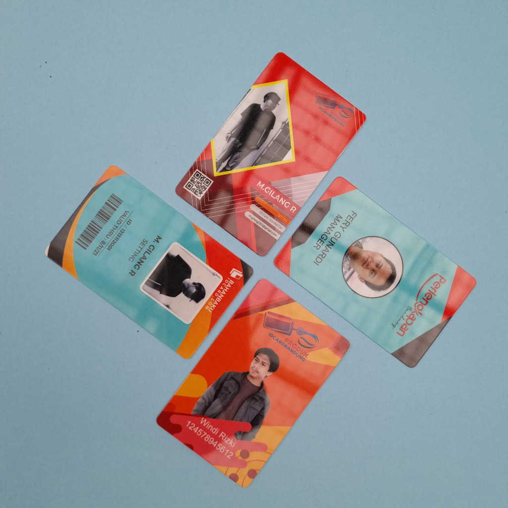 Jual ID CARD CUSTOM 1 & 2 SISI / BAHAN PVC TEBAL 0,9 mm | Shopee Indonesia