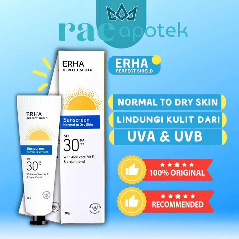 Jual ERHA PERFECT SHIELD Sunscreen Normal to Dry Skin SPF 30/PA++ | Shopee Indonesia