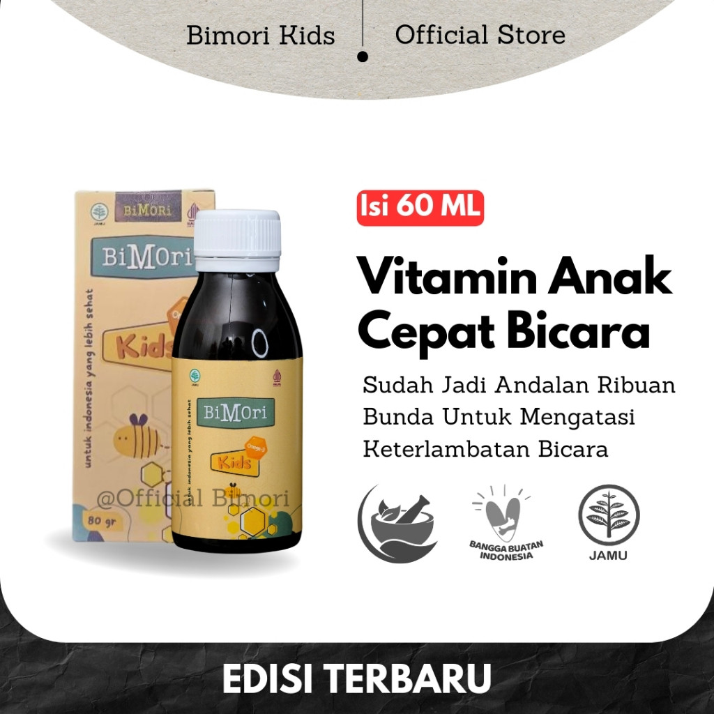 Jual Bimori Kids Vitamin Anak Cepat Bicara | Obat Terlambat Bicara ...