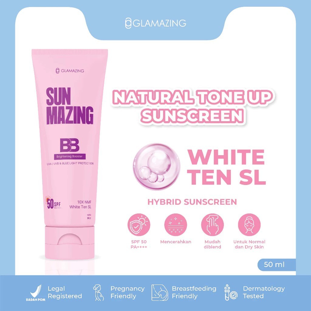 Jual GLAMAZING - SUNMAZING SERIES ( 50ml ) - Sunscreen Wajah Sun Mazing ...