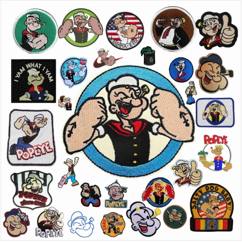 Jual RAJA Popeye Bordir Patch Logo Emblem Embroidery | Shopee Indonesia