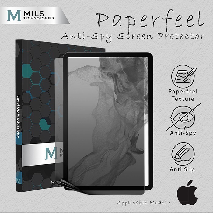 Jual MILS Privacy PaperLike / Paperfeel Anti Spy Screen Protector iPad ...