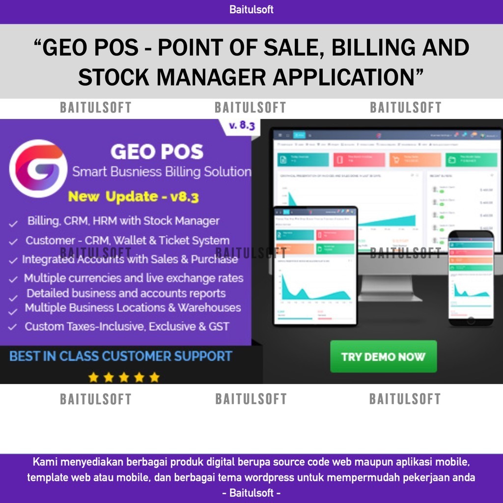Jual SOURCE CODE APLIKASI WEB GEO POS - POINT OF SALE, BILLING AND STOCK MANAGER APPLICATION ...
